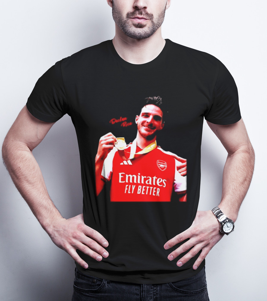 Declan Rice Arsenal Premier League Winner 2026 Emirates Fly Better T-Shirt