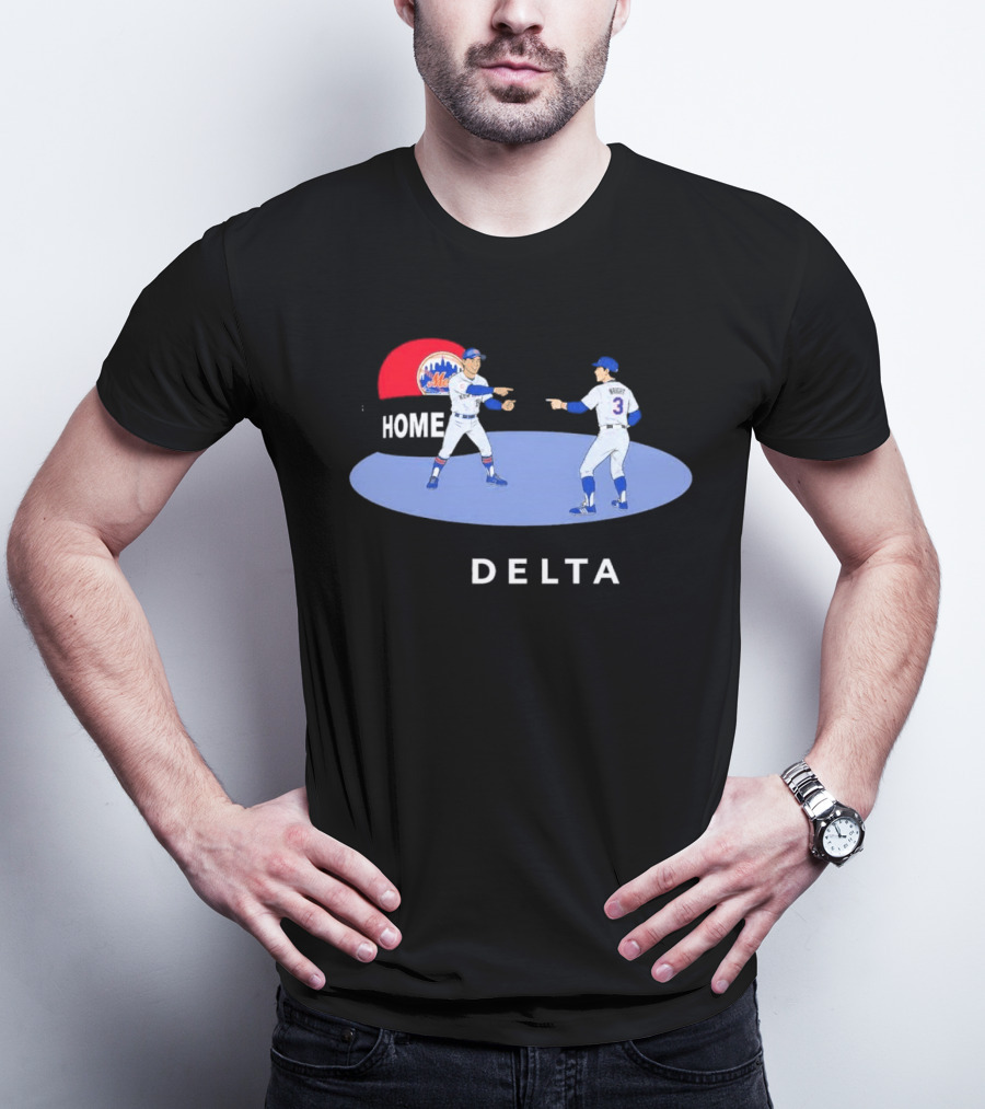 NY Mets Home Delta Carson Benge A.J. Ewing Spider Man Pointing Meme T-Shirt