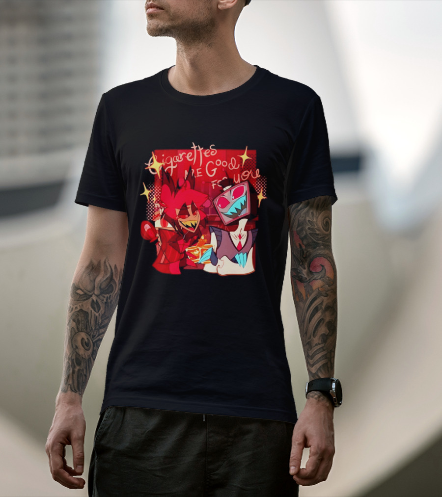 Radiostatic Sparks Duo Cigarettes Are Good For You Sparkling Characters T-Shirt