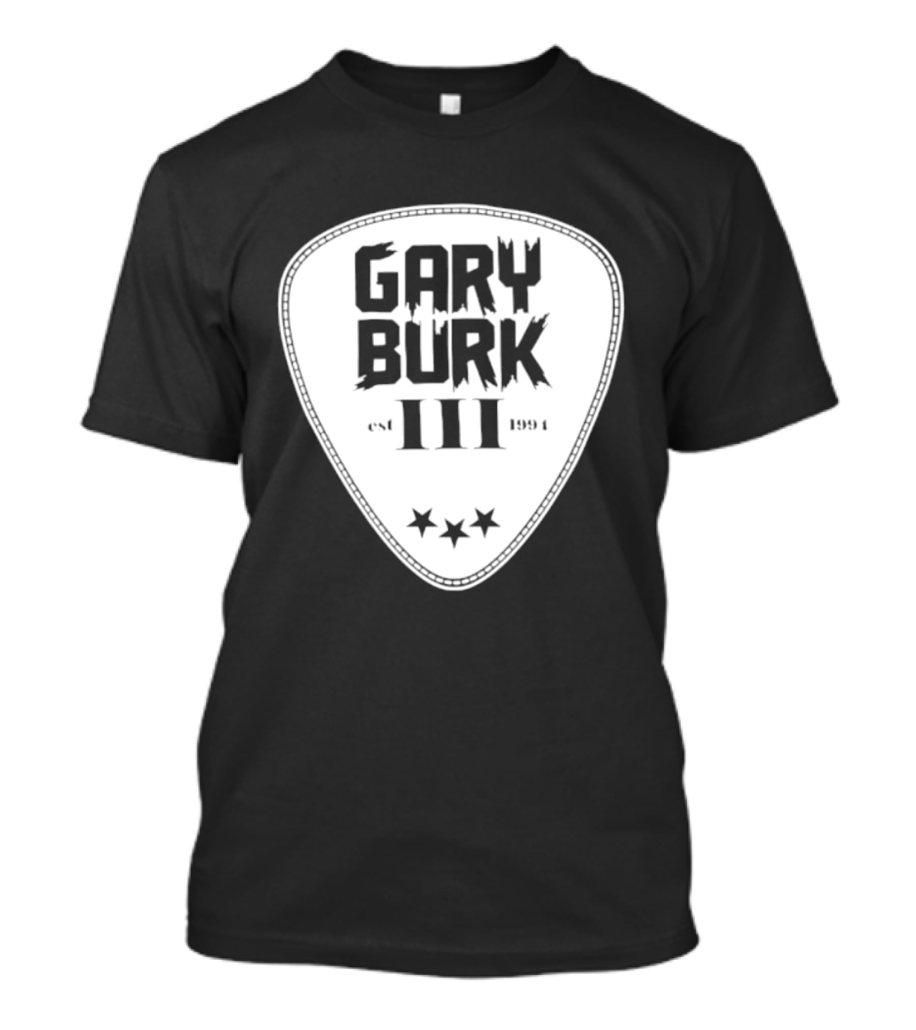 Gary Burk III Est 1994 Guitar Pick Musician Stars T-Shirt