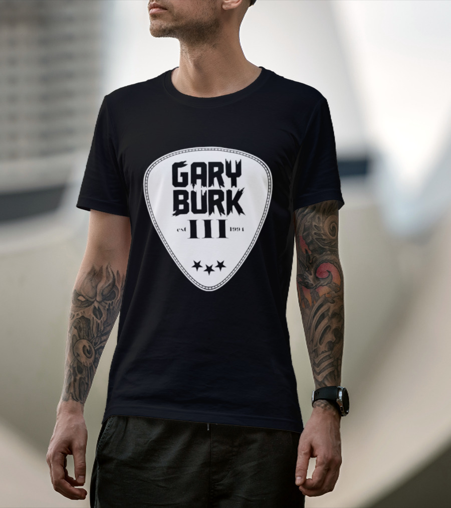 Gary Burk III Est 1994 Guitar Pick Musician Stars T-Shirt