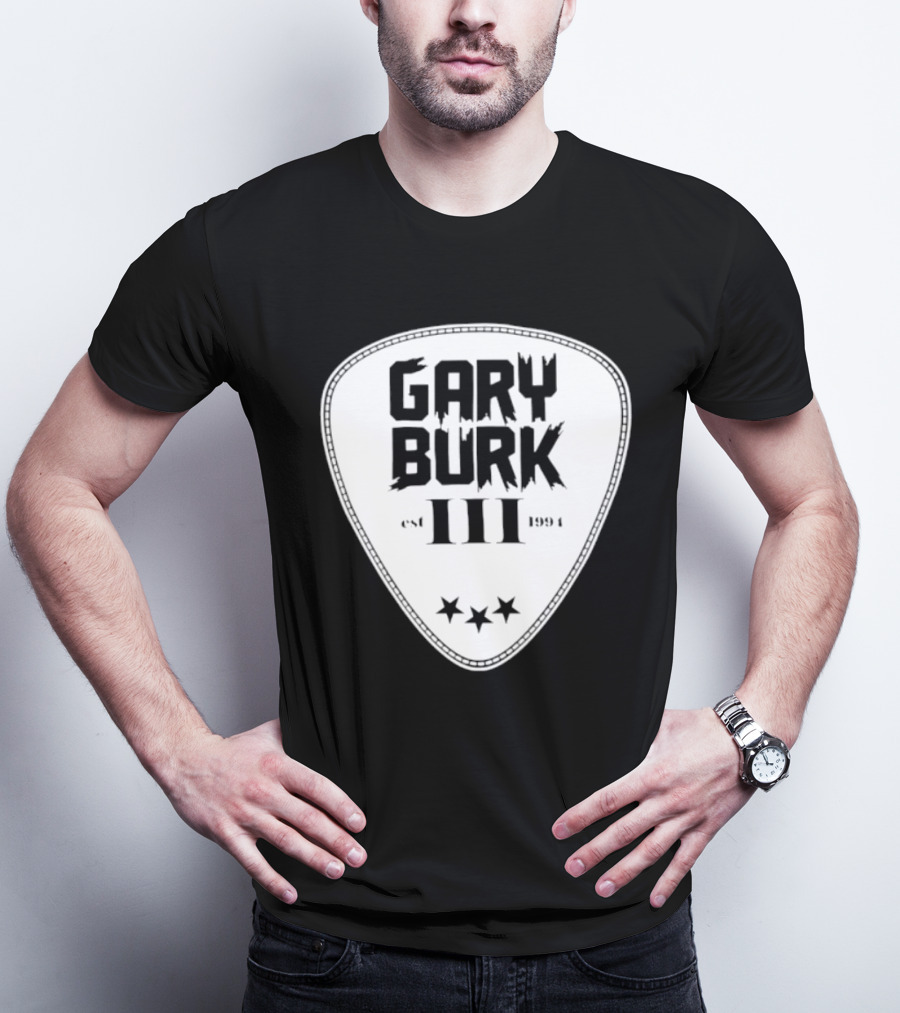 Gary Burk III Est 1994 Guitar Pick Musician Stars T-Shirt