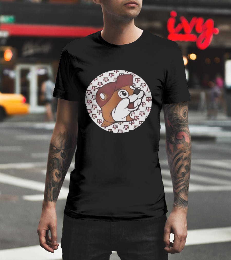 Texas A&M X Buc Ee's Unique TX Football Mashup Two Sided T-Shirt