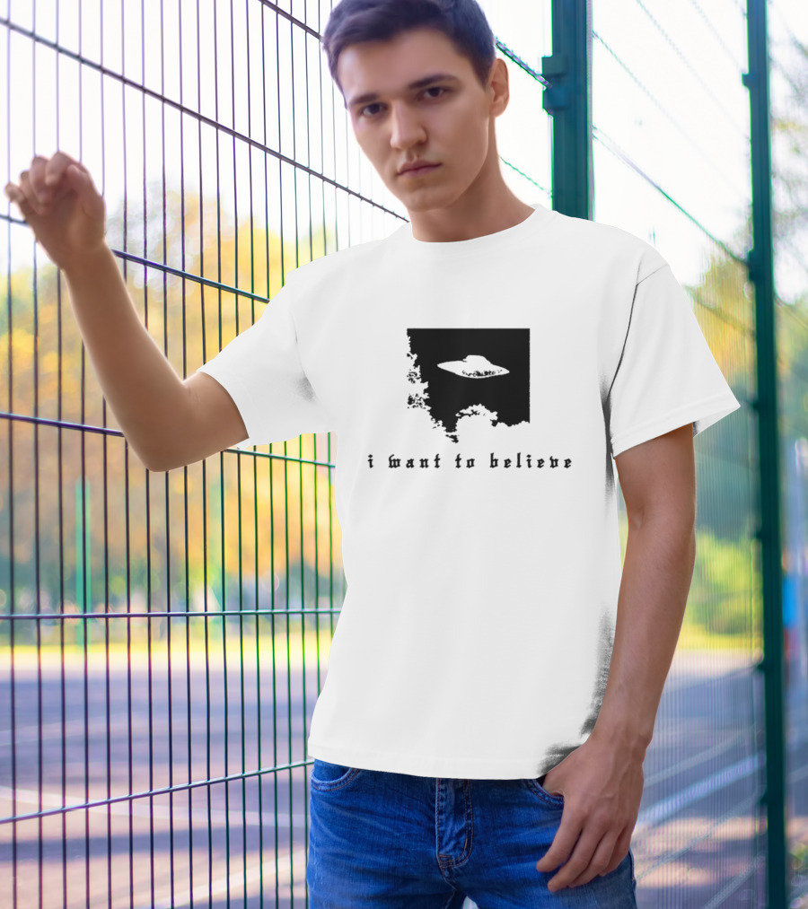 I Want To Believe UFO The X Files Alien T-Shirt