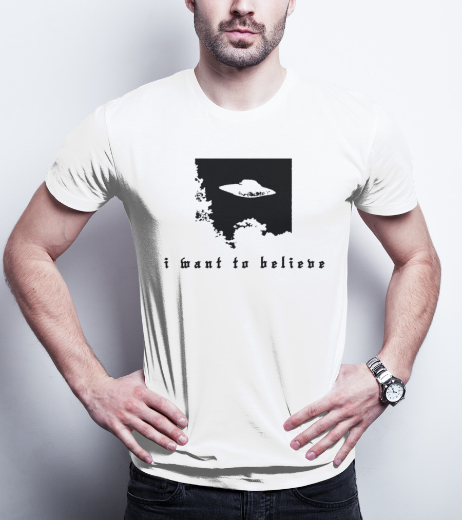 I Want To Believe UFO The X Files Alien T-Shirt