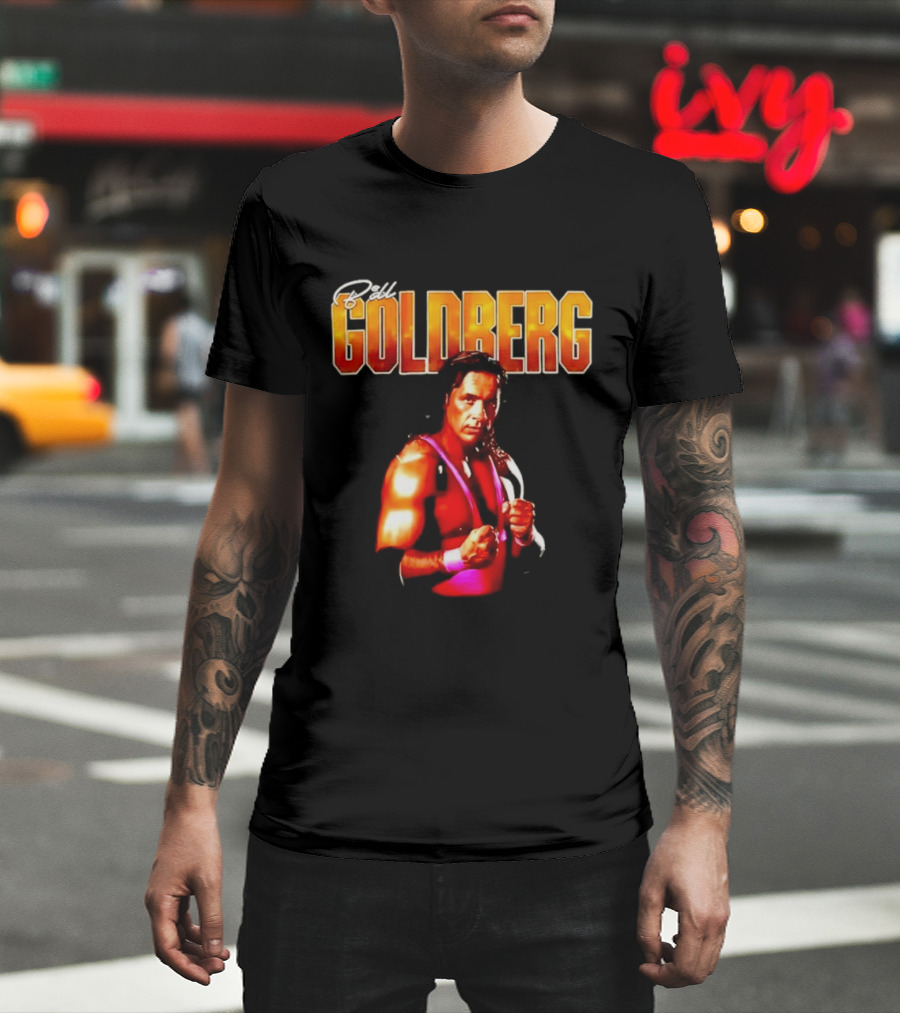 Bill Goldberg Bret Hart Portrait Wrestling Legends T-Shirt