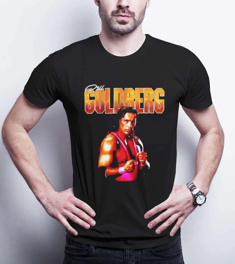 Bill Goldberg Bret Hart Portrait Wrestling Legends T-Shirt