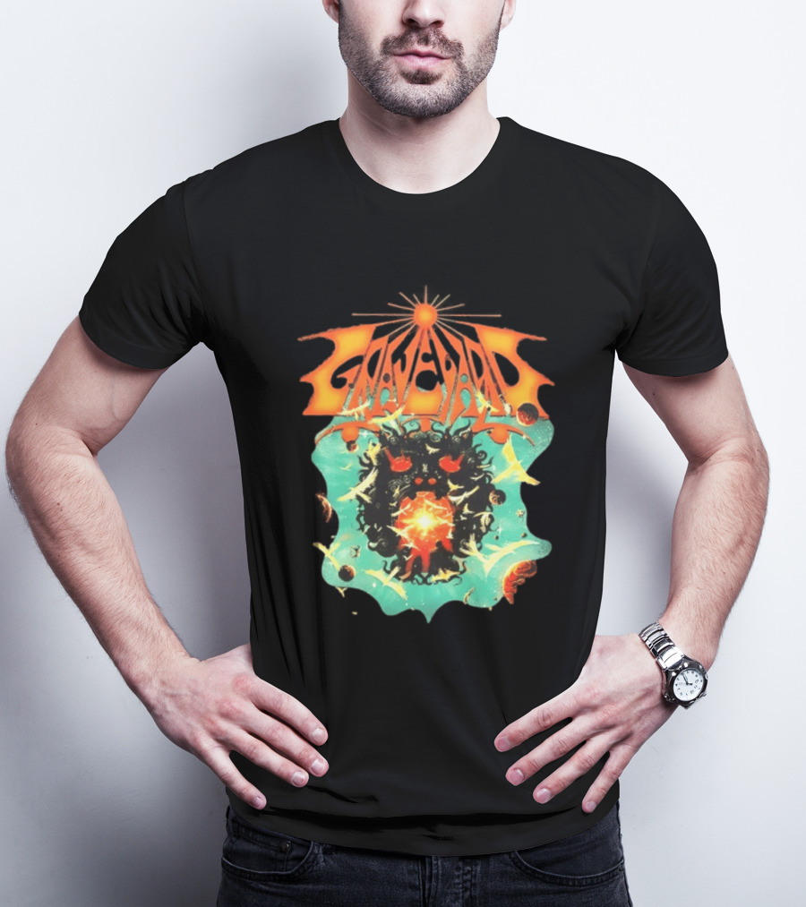 Graveyard Cosmic Energy Explosion With Surreal T-Shirt