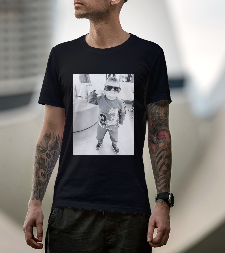 Hasbulla Hasbik Photo 23 Track And Field Black And White T-Shirt