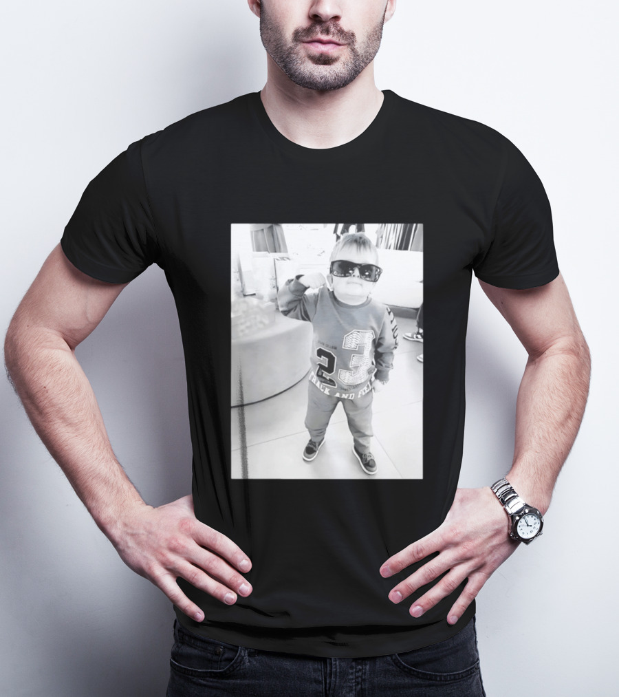 Hasbulla Hasbik Photo 23 Track And Field Black And White T-Shirt
