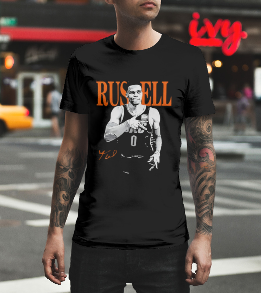 Russell Westbrook Oklahoma City Thunder 0 Basketball Fan T-Shirt