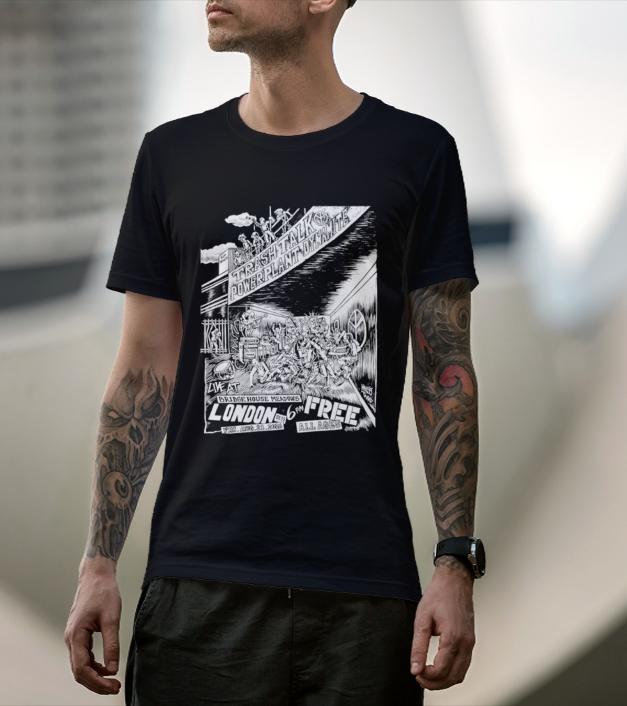 Trash Talk Powerplant Dynamite Bridge House Meadows London Concert T-Shirt