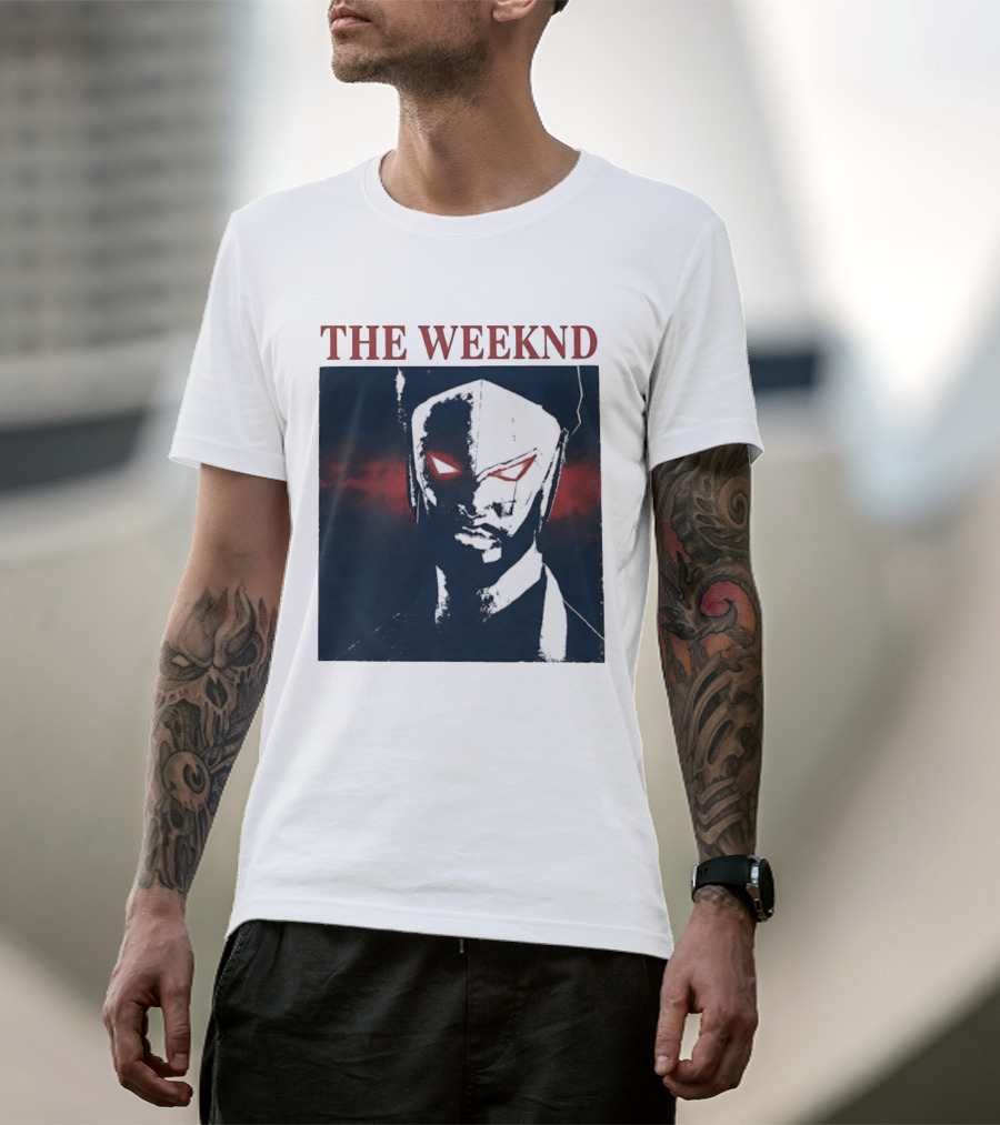 The Weeknd Suda51 Mask Concept Art London August 2026 T-Shirt
