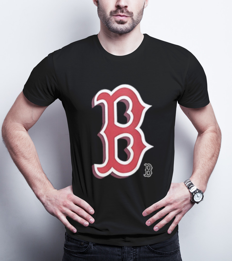 Boston Red Sox Cartoon B Two Sided T-Shirt