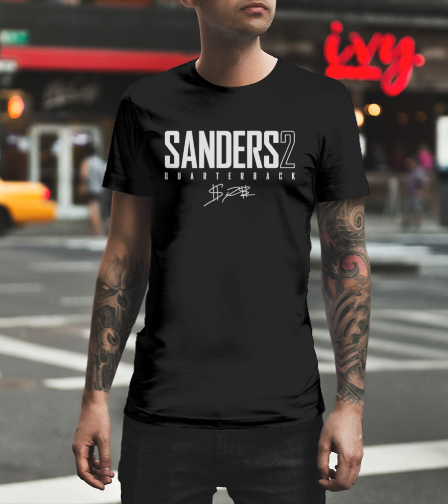 Sanders 2 Quarterback Signature T-Shirt
