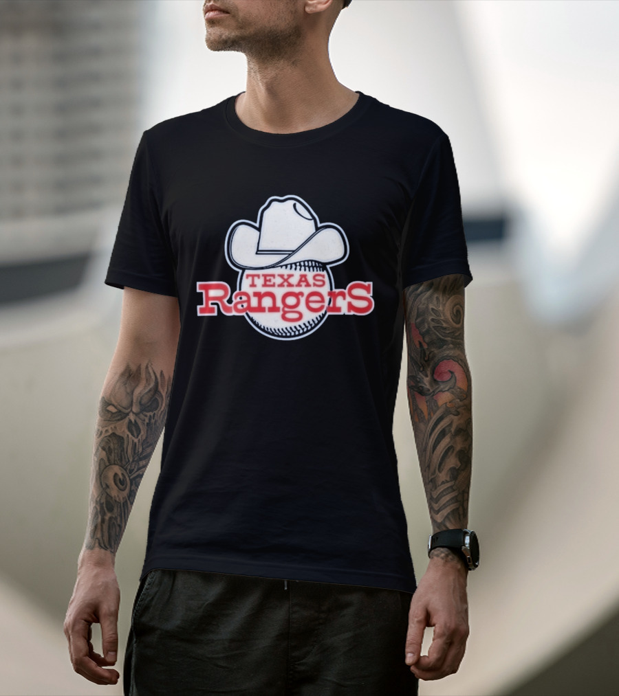 Texas Rangers 2026 Windbreaker Cowboy Hat Baseball T-Shirt