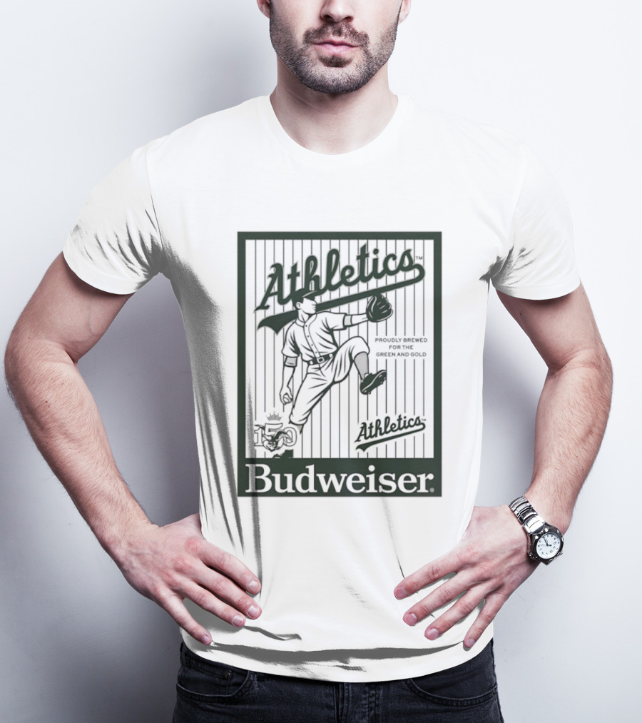 Athletics Baseball Budweiser 150 Years Celebration T-Shirt