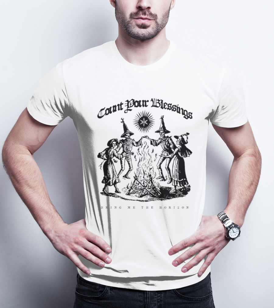Count Your Blessings Bring Me The Horizon Witchy Ritual Circle T-Shirt