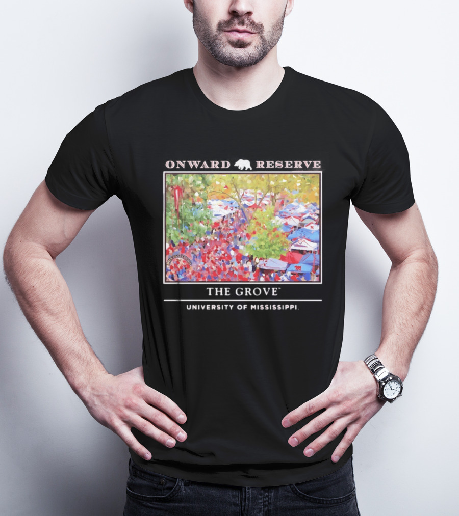 Onward Reserve The Grove University Of Mississippi Tailgate Scene T-Shirt