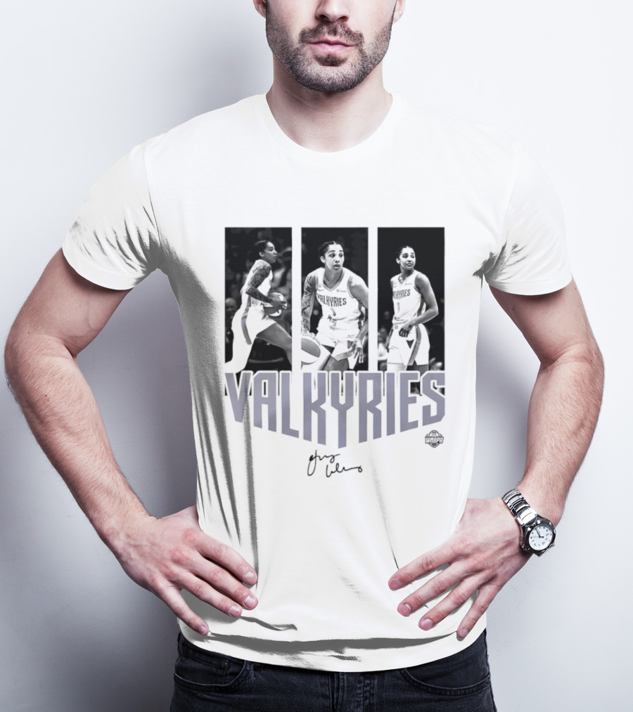 Valkyries Gabby Williams Signature WNBA Player Collage T-Shirt