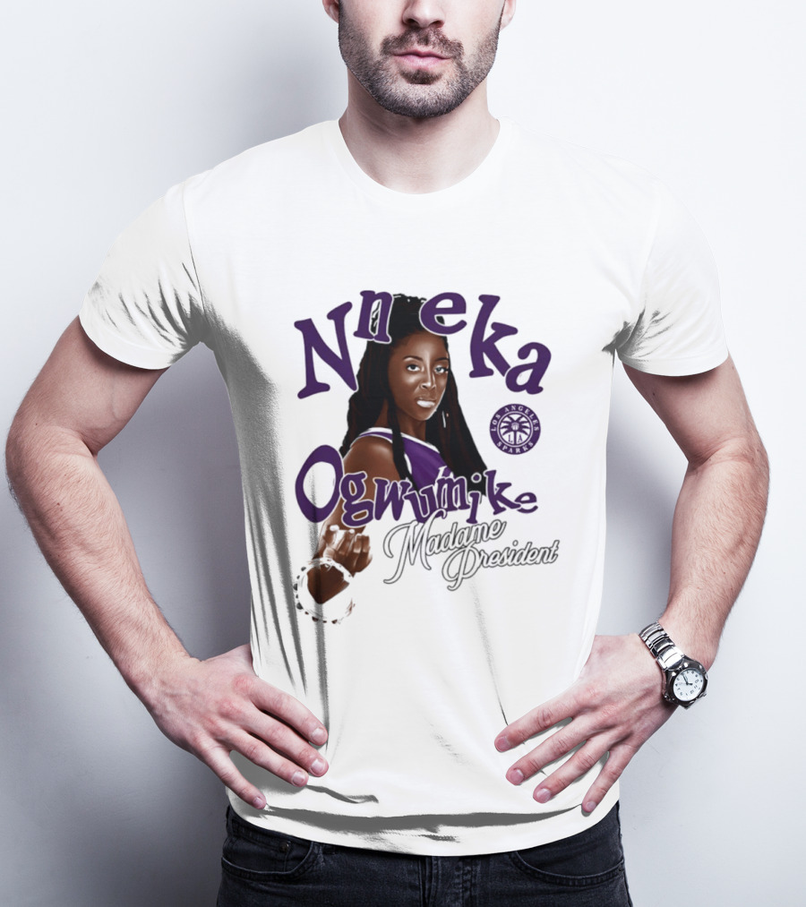 Nneka Ogwumike Madame President Los Angeles Sparks T-Shirt