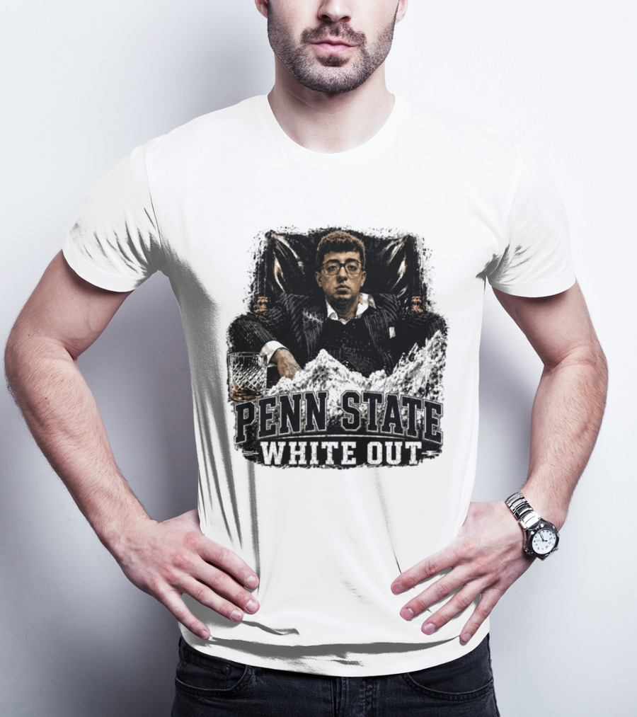 Penn State White Out Pablo Pledge Escobar Mountain Scene T-Shirt