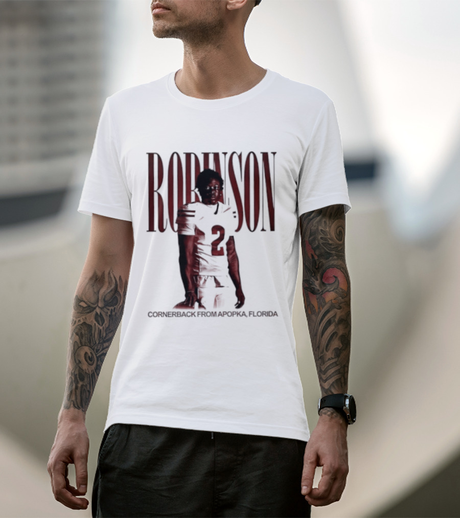 Robinson Football Cornerback From Apopka Florida T-Shirt