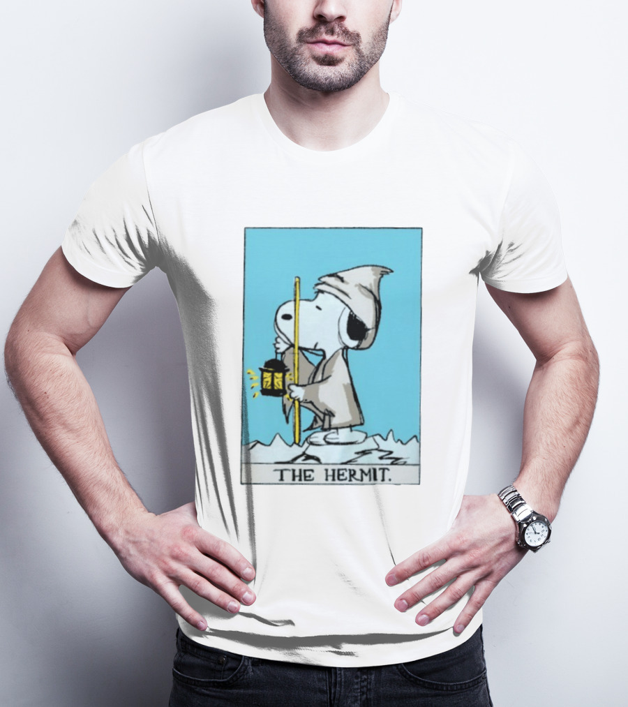 Snoopy The Hermit Tarot Peanuts Charlie Brown T-Shirt