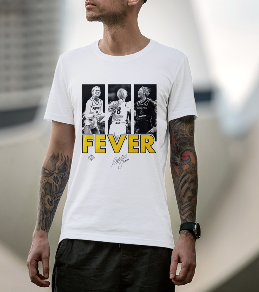 Sophie Cunningham Indiana Fever 8 Signature WNBA Player Collage T-Shirt
