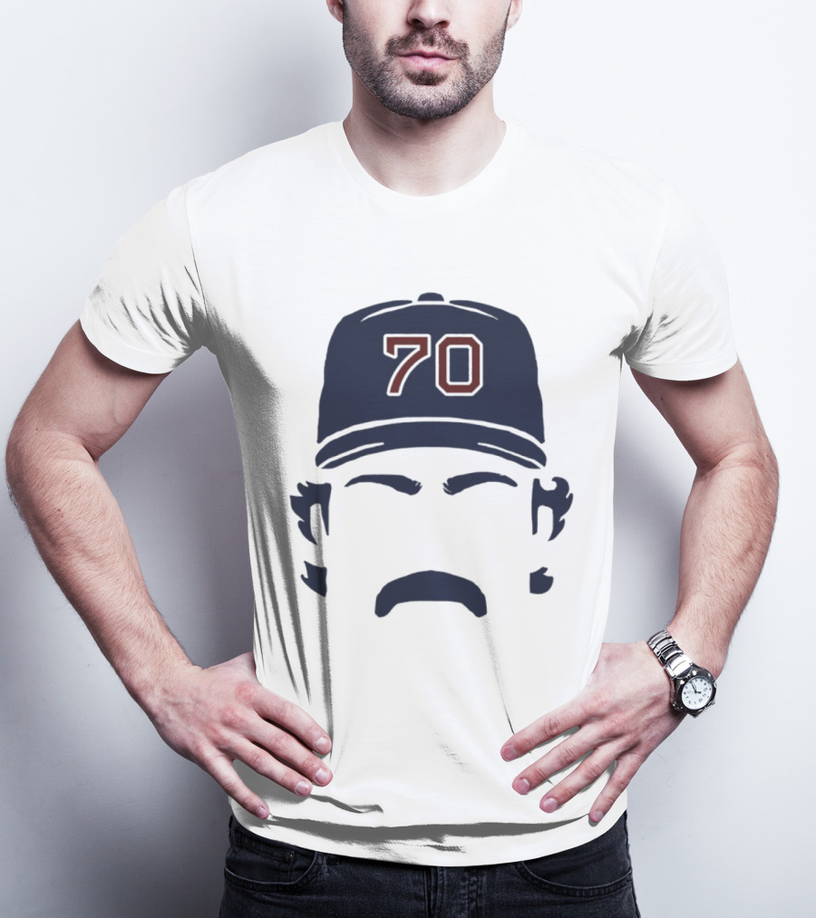 Tolle Time Stache Payton Tolle 70 Boston Red Sox Cap Moustache T-Shirt