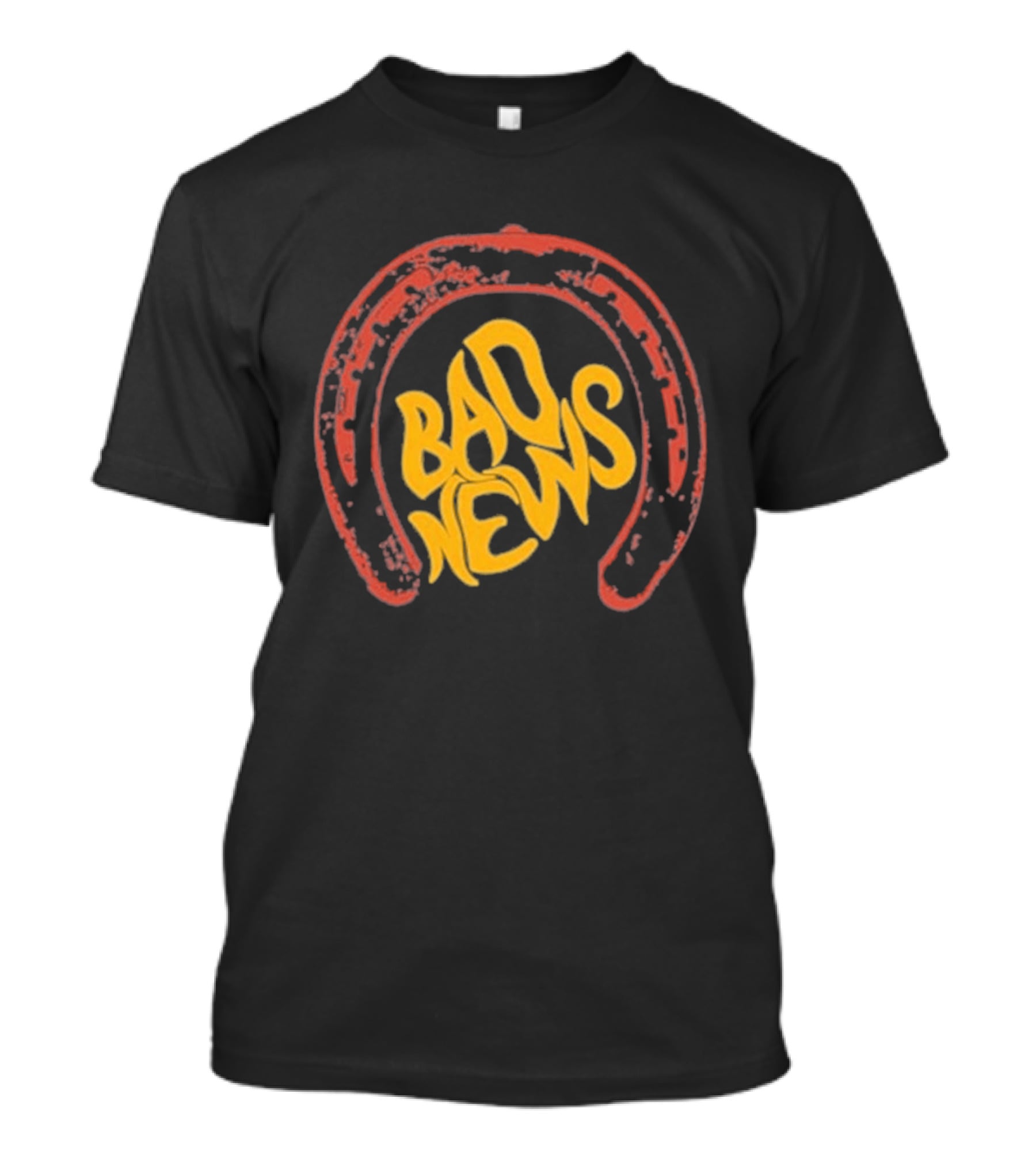 Bad News Horseshoe Icon Retro Vibe T-Shirt