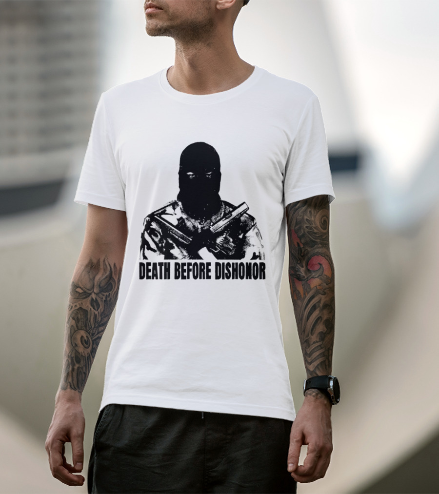 Death Before Dishonor Military Tactical Soldier T-Shirt