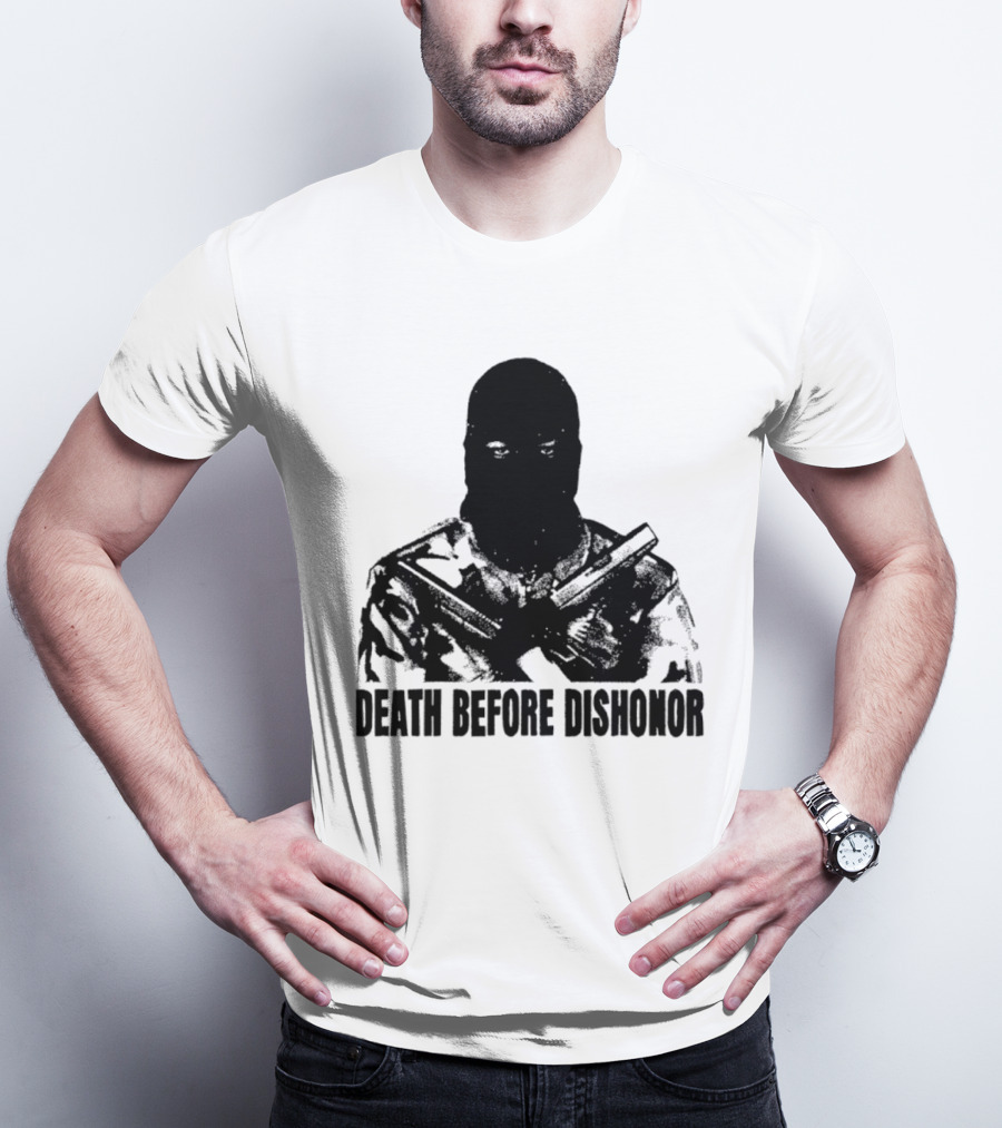 Death Before Dishonor Military Tactical Soldier T-Shirt