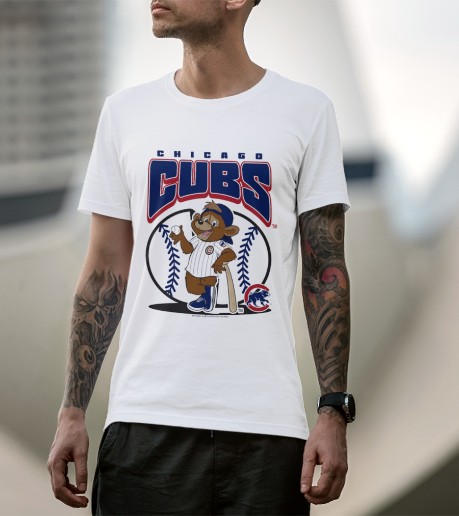 Chicago Cubs Clark The Cub MLB Baseball Character Logo 2026 T-Shirt