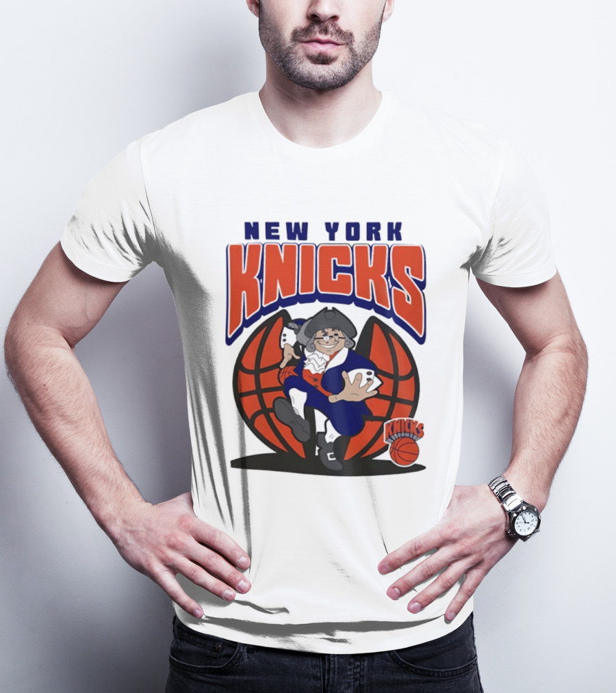 New York Knicks Father Knickerbocker Basketball Mania T-Shirt