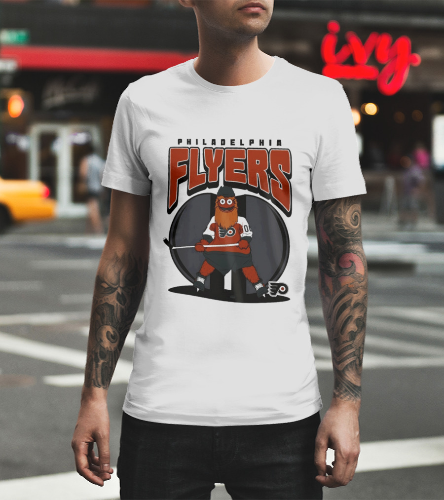 Philadelphia Flyers Gritty Mania NHL 2026 Hockey Mascot Fan Gear T-Shirt