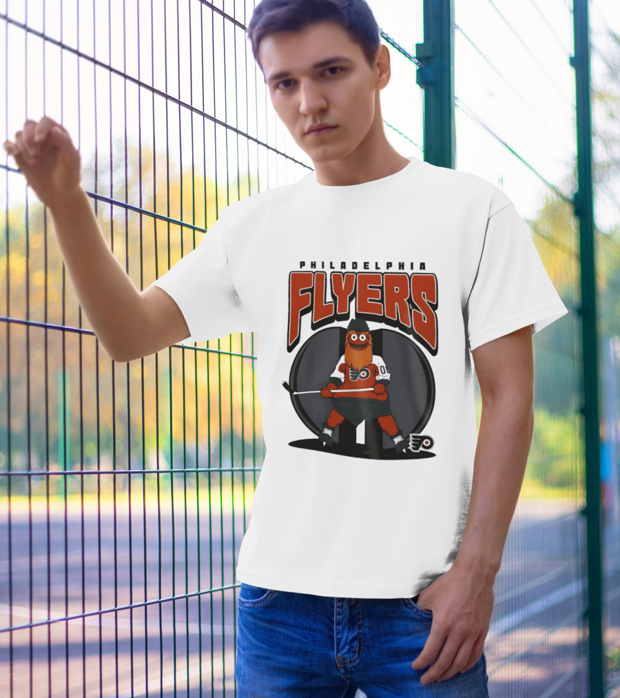 Philadelphia Flyers Gritty Mania NHL 2026 Hockey Mascot Fan Gear T-Shirt