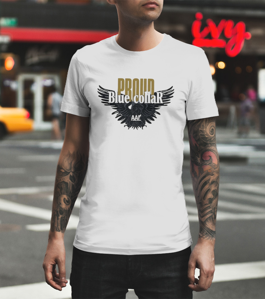 Proud Blue Collar AAF Eagle Worker T-Shirt