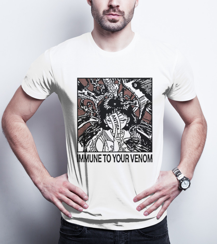 Antifa Immune To Your Venom Antifascist T-Shirt