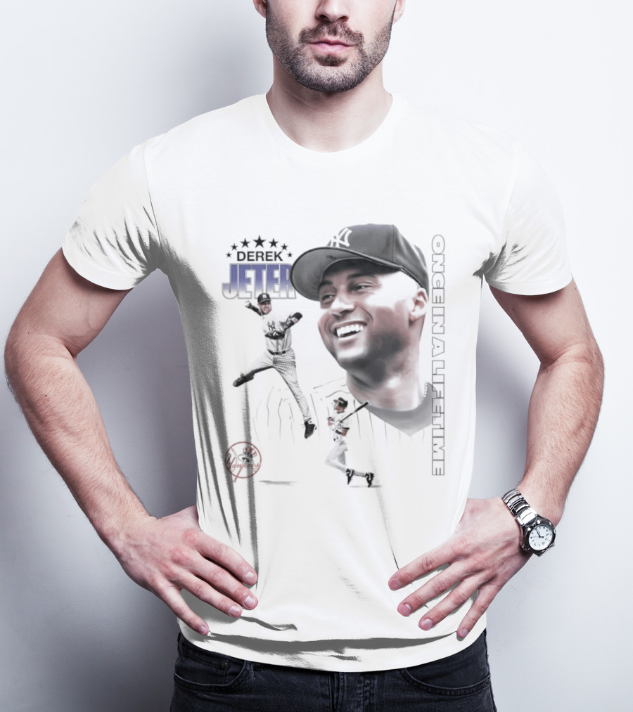 Derek Jeter New York Yankees Once In A Lifetime Baseball Legend T-Shirt
