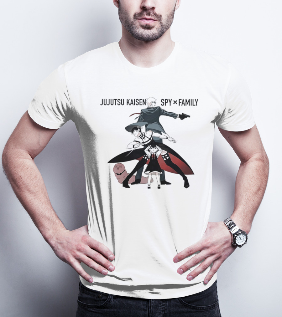 Jujutsu Kaisen Spy X Family Anime Crossover Collaboration Characters T-Shirt