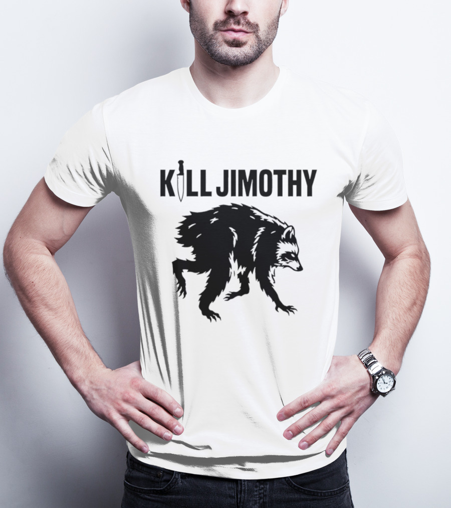 Kill Jimothy Raccoon Meme Knife T-Shirt