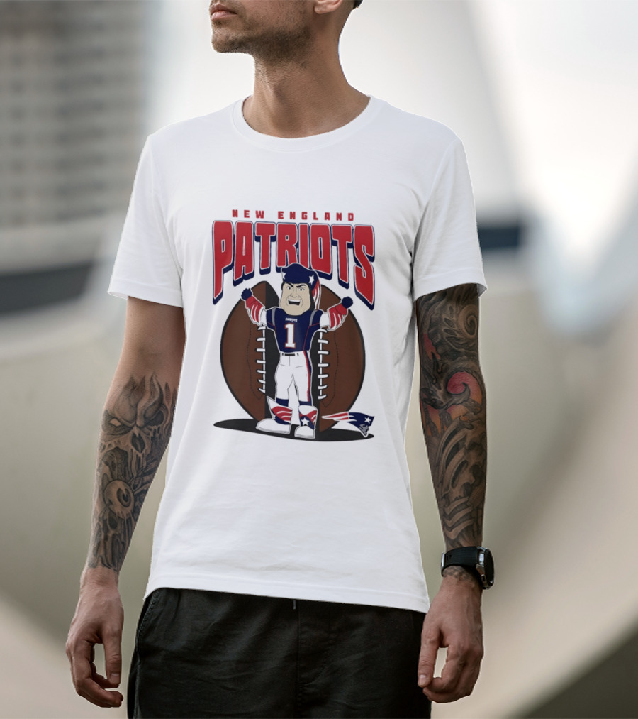 New England Patriots Pat Patriot Mania 2026 Football T-Shirt