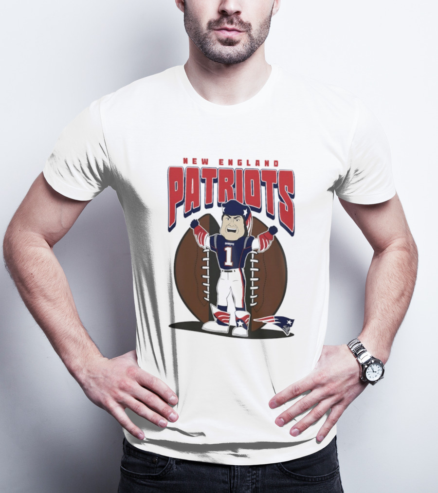 New England Patriots Pat Patriot Mania 2026 Football T-Shirt
