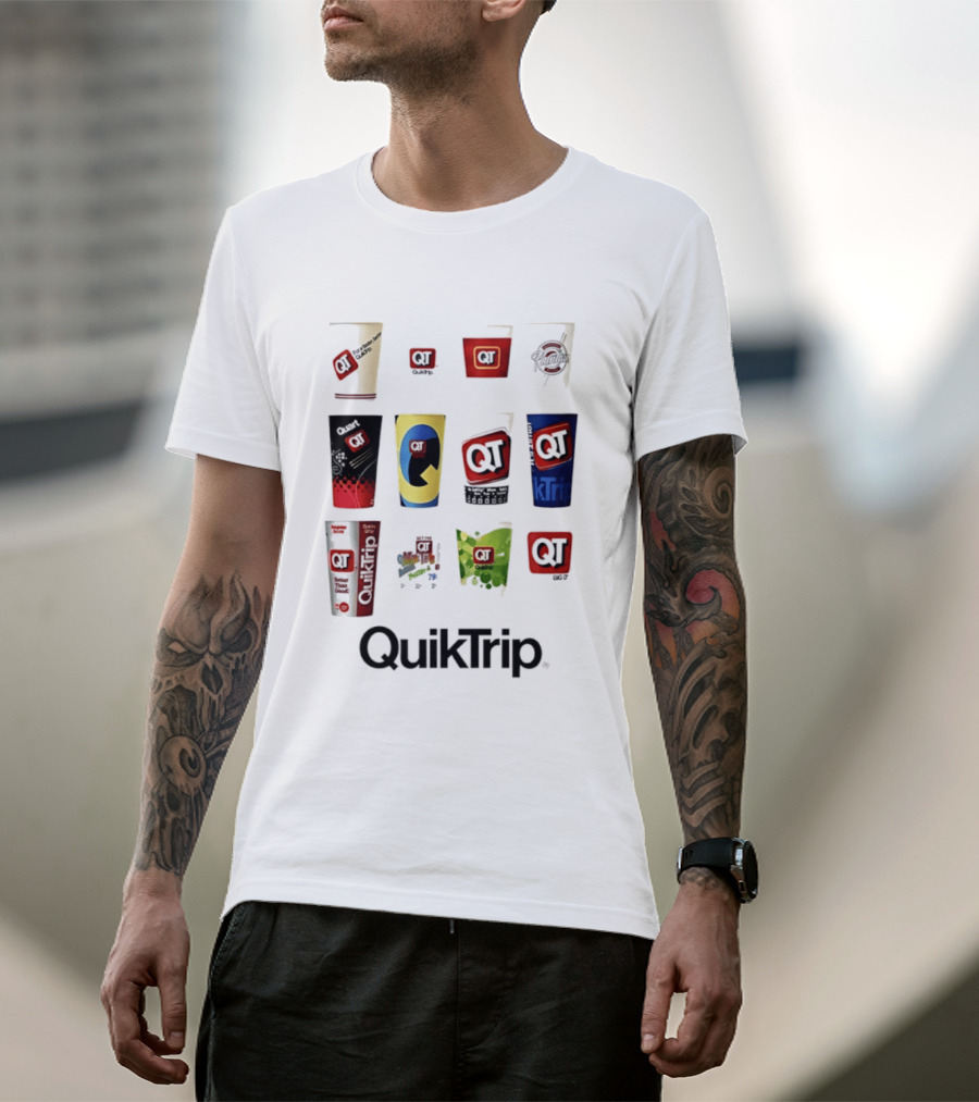 QuikTrip QT Fountain Drink Cup Collection Variety T-Shirt