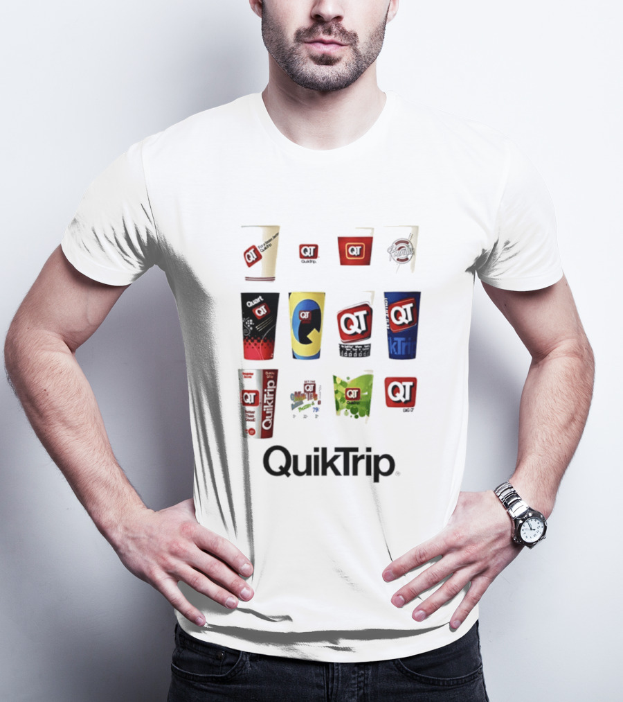 QuikTrip QT Fountain Drink Cup Collection Variety T-Shirt