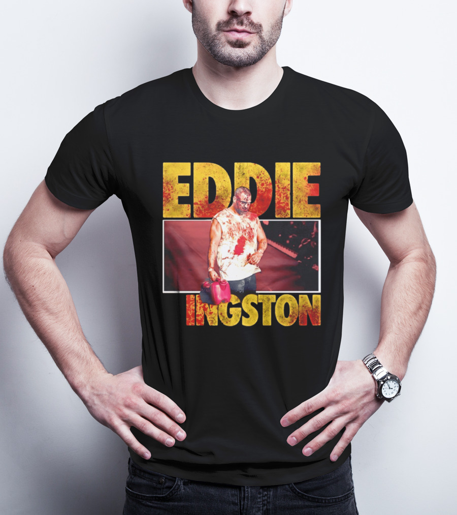 Eddie Kingston Bloody Gas Can Wrestler Image T-Shirt
