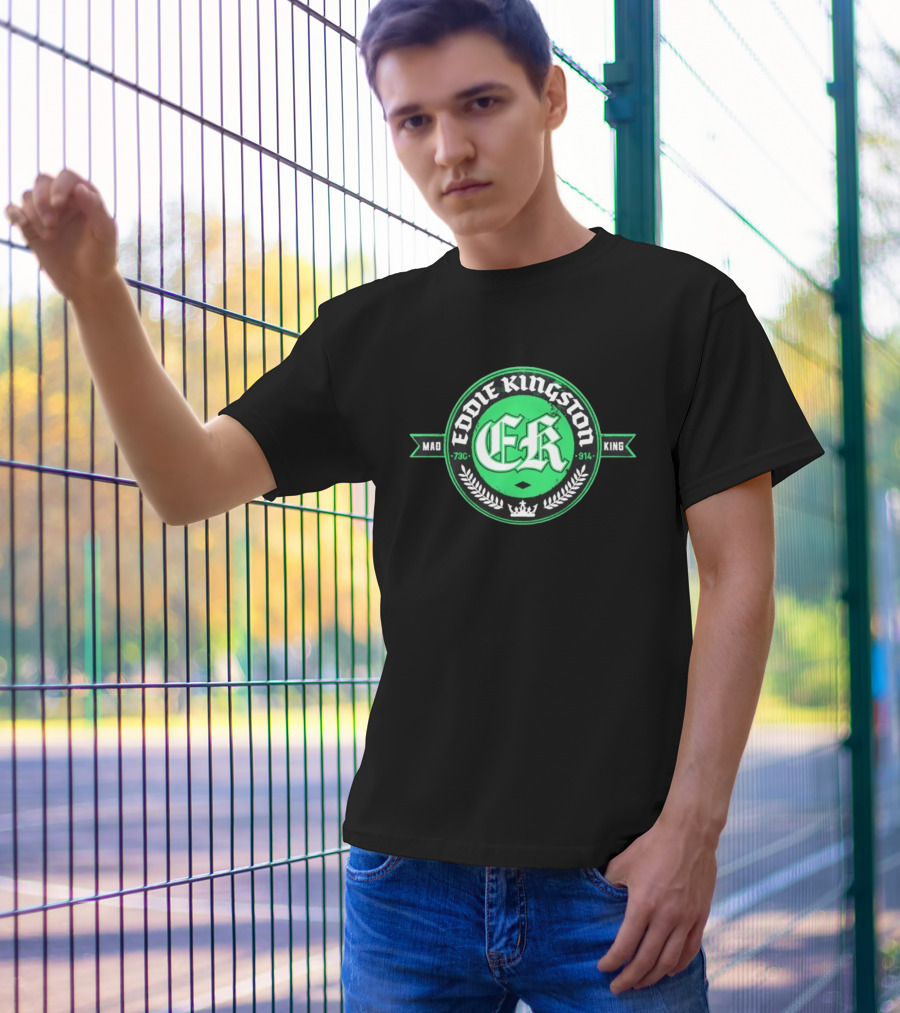 Eddie Kingston Mad King ER 73C 914 Crown Laurel T-Shirt