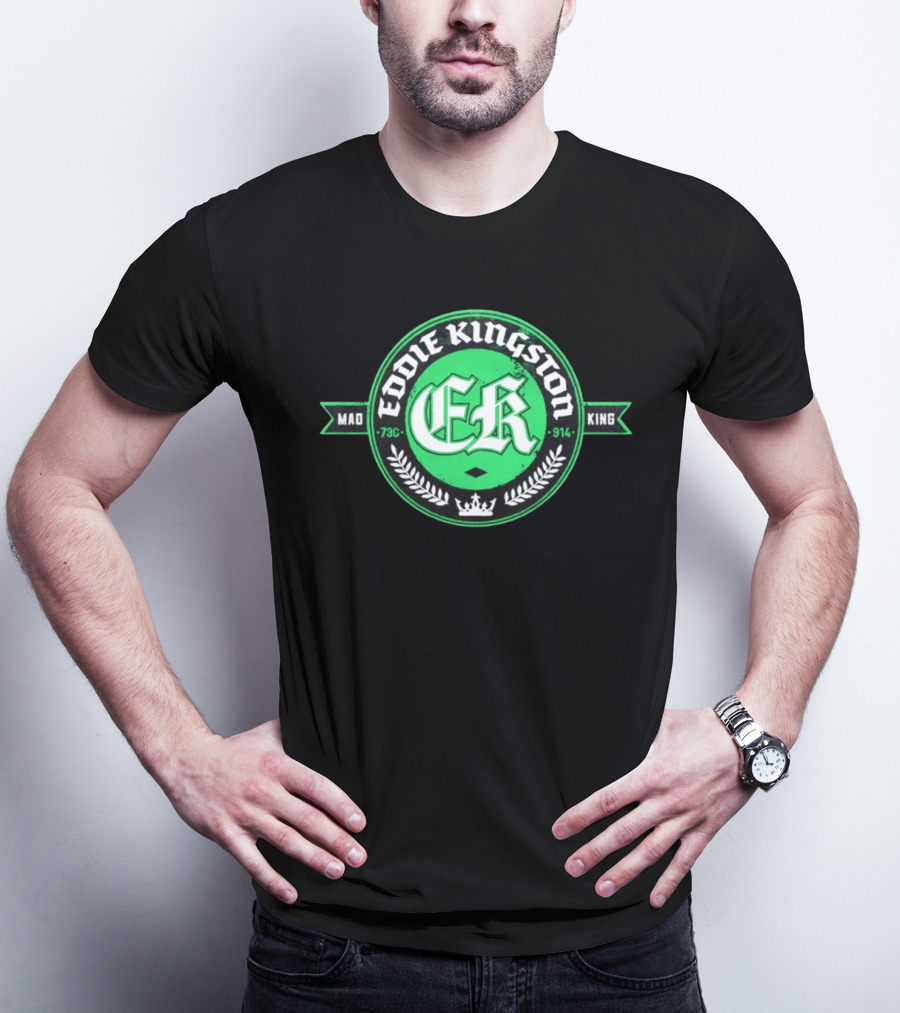 Eddie Kingston Mad King ER 73C 914 Crown Laurel T-Shirt