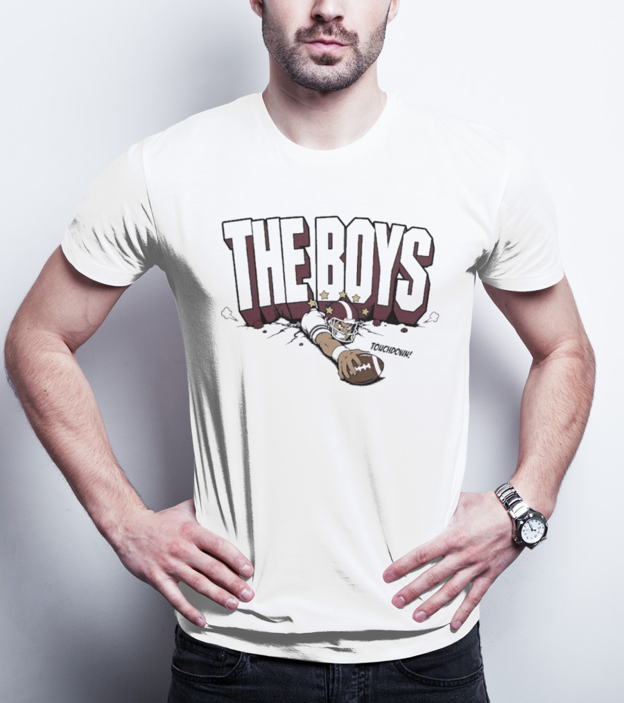The Boys Touchdown Superhero Football Stars T-Shirt